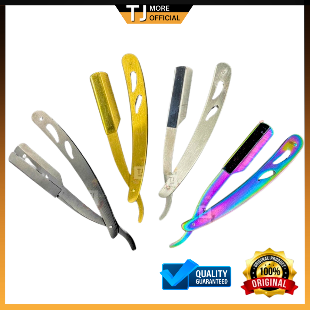 Foldable Barber Razor Titanium Folding Shaving Razor Barber Salon Beard ...