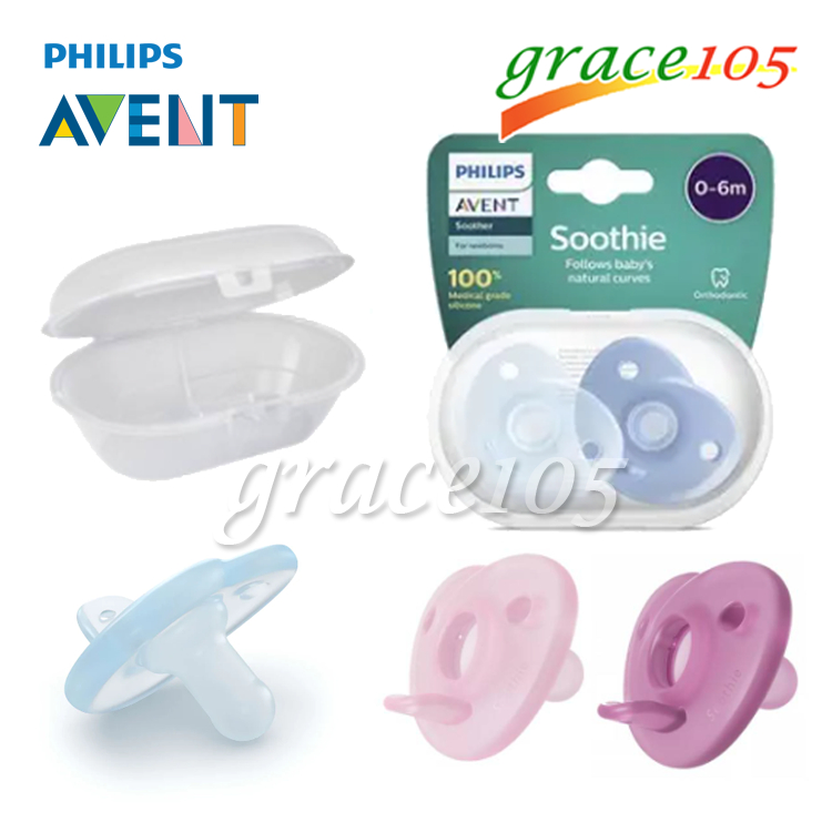 Philips Avent Soothie Silicone Pacifier 0-6m (2 units per box) | Shopee ...