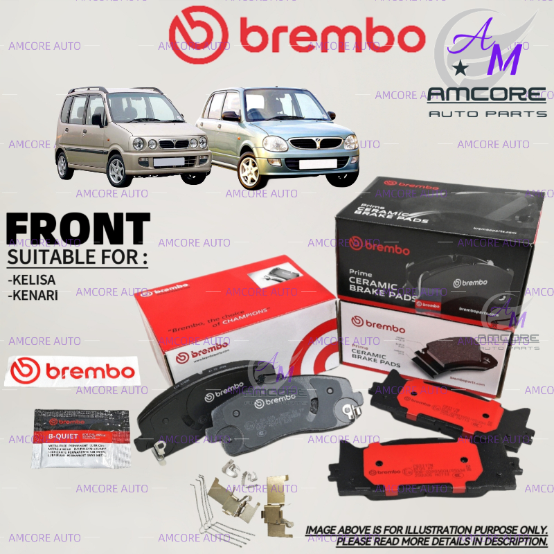 PERODUA KELISA KENARI - BREMBO BRAKE PADS / BRAKE PAD BREMBO (P16009 ...
