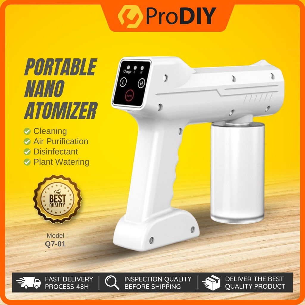 Q7-01 Wireless Rechargeable Disinfectant Spray Machine Atomizer Spray ...