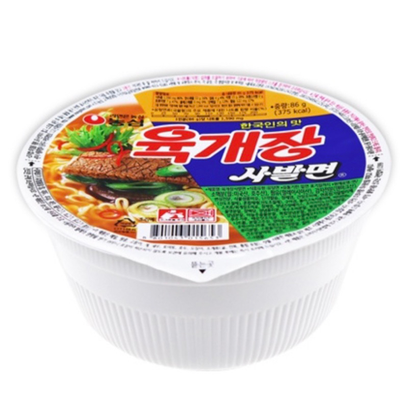 NONGSHIM Yukgaejang (Beef Noodle) Cup Ramyun 86g korea cup ramen ...