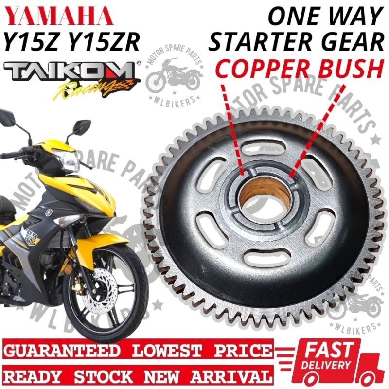 YAMAHA Y15 Y15Z Y15ZR YSUKU ONE WAY STARTER GEAR BEARING CHANGE TO ...