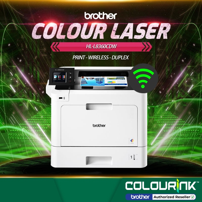 Brother HL-L8360CDW Wireless A4 Colour Laser Printer | Auto 2 side ...