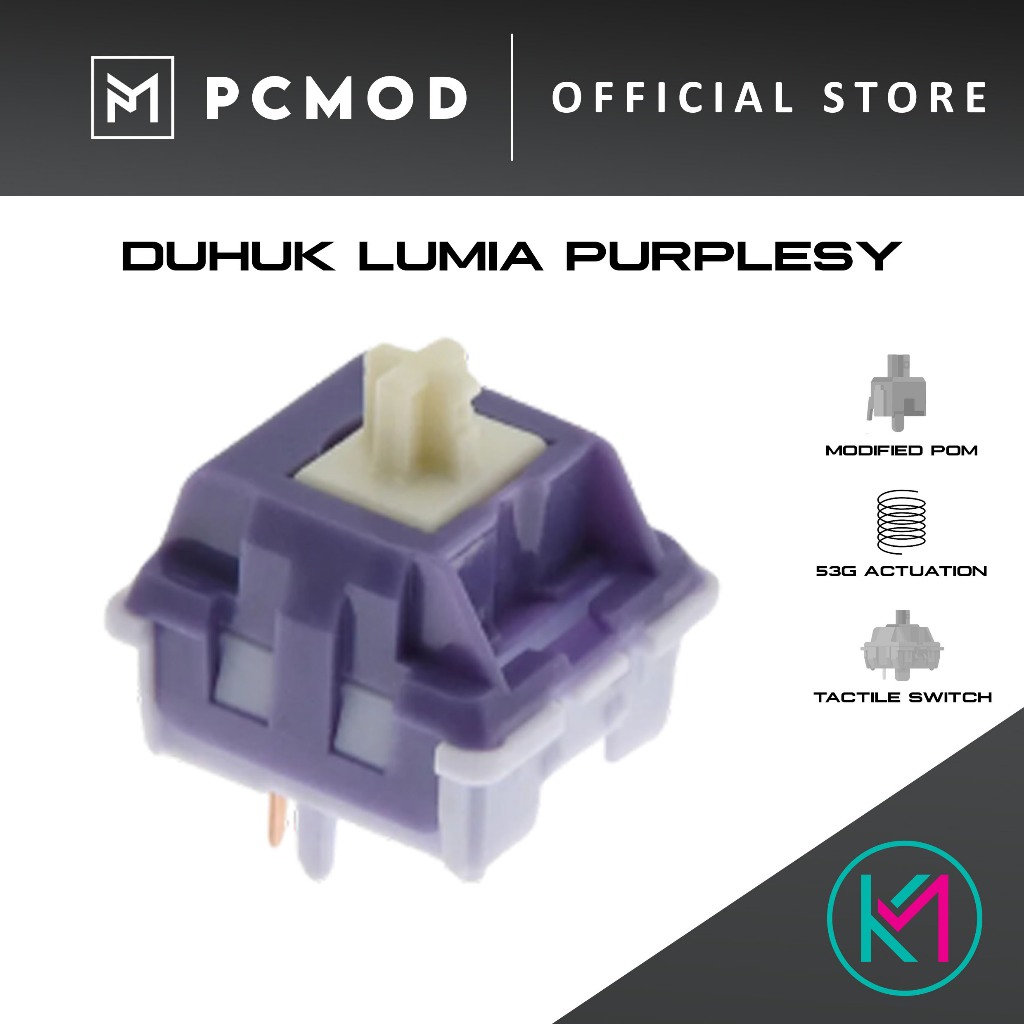 DUHUK Lumia Purplesy | Tactile Switch | PCMOD x KEYMOD | Shopee Malaysia