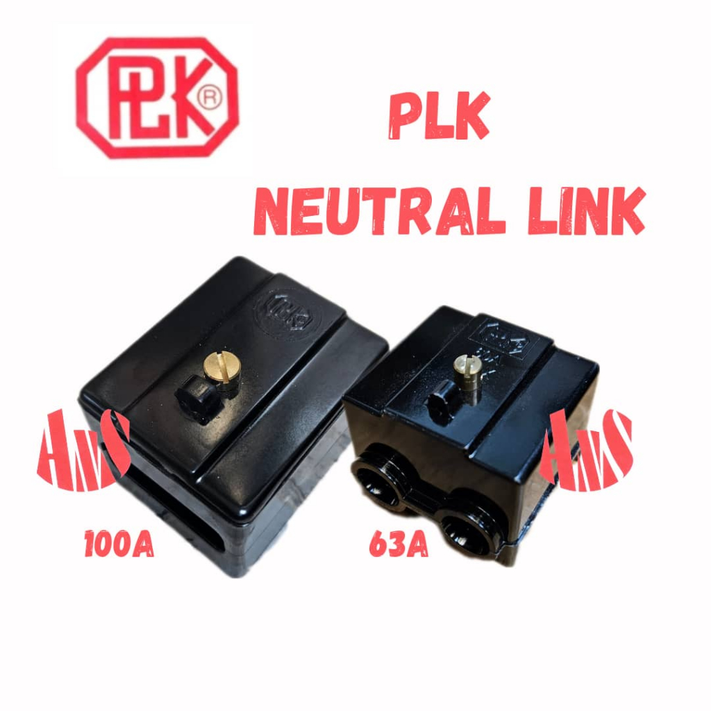 PLK Neutral Link 63A 100A Connection Neutral Box N6/4 N6/10 Fuse TNB ...