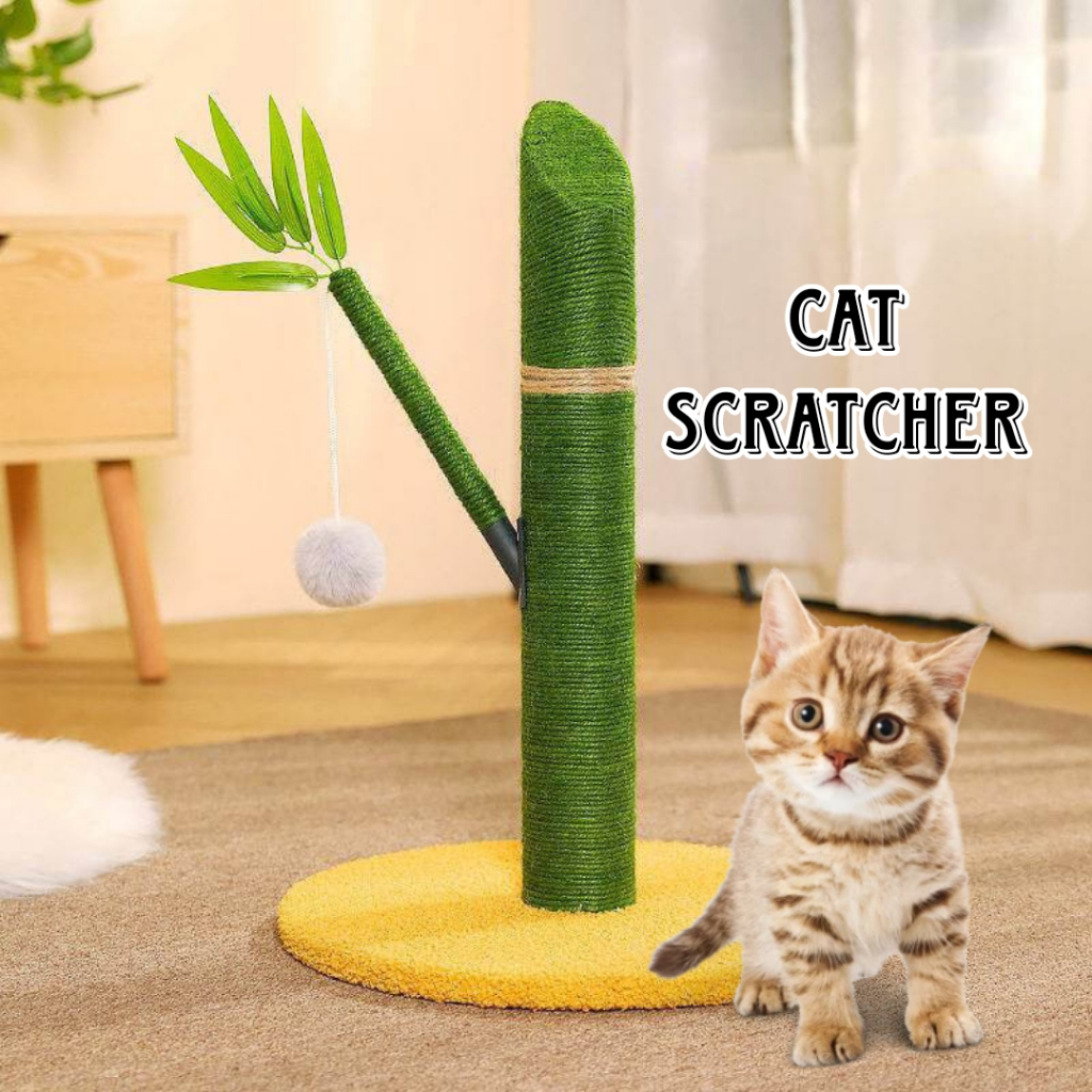 Cute Cat Scratcher Sisal Toy Kucing Cat Tree Cakar Kucing Furniture ...
