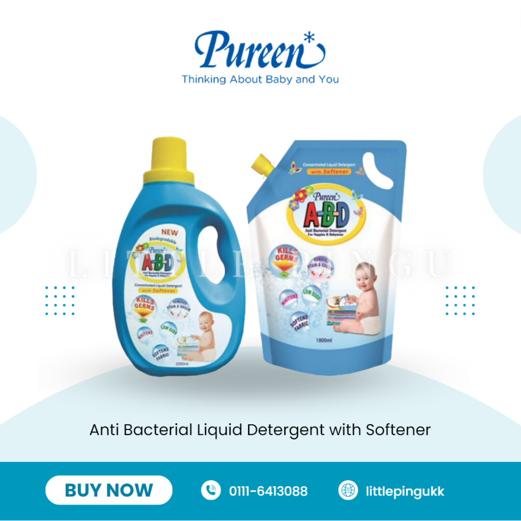 Pureen Anti Bacterial Liquid Detergent with Softener | Shopee Malaysia