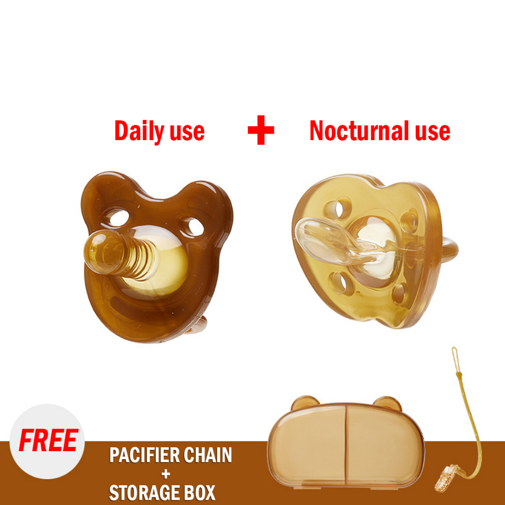 Newborn Baby Soothie Pacifier puting Baby Soft Silicone Nipple Anti ...