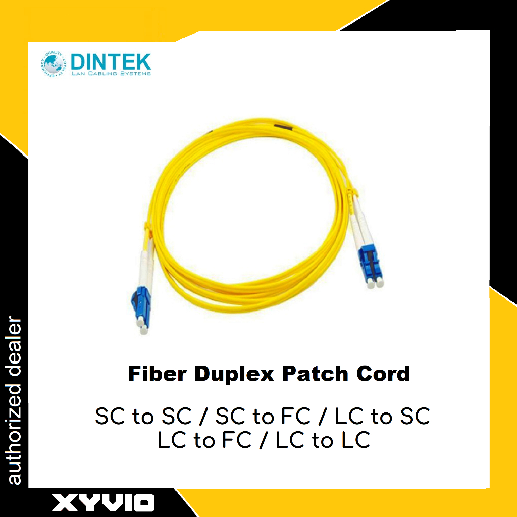 Dintek DUPLEX / SIMPLEX Fiber Optic Patch Cord | Shopee Malaysia