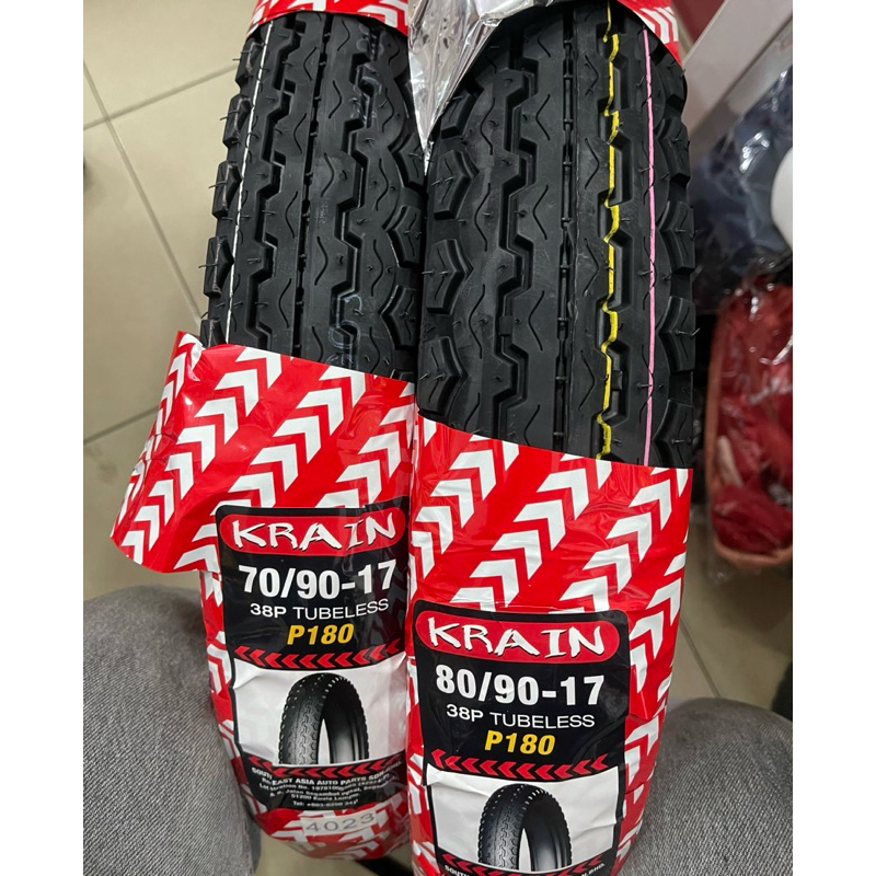 KRAIN TUBELESS TYRE TAYAR TIRES BUNGA TT100 MOTORCYCLE BIKE BUNDLE SET ...