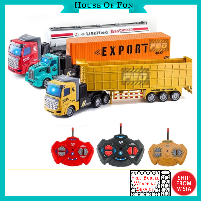 Remote Control Construction Vehicle Rechargeable Rc Tank Rc Cargo Rc Dump RcTruck Kereta Control ...