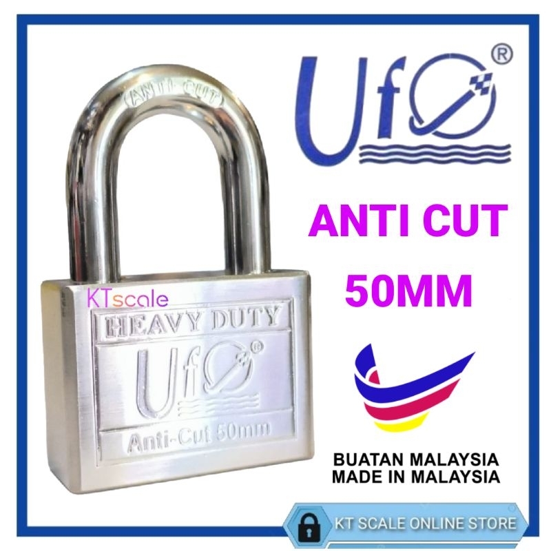 UFO HEAVY DUTY ANTI CUT PADLOCK 50MM | Shopee Malaysia