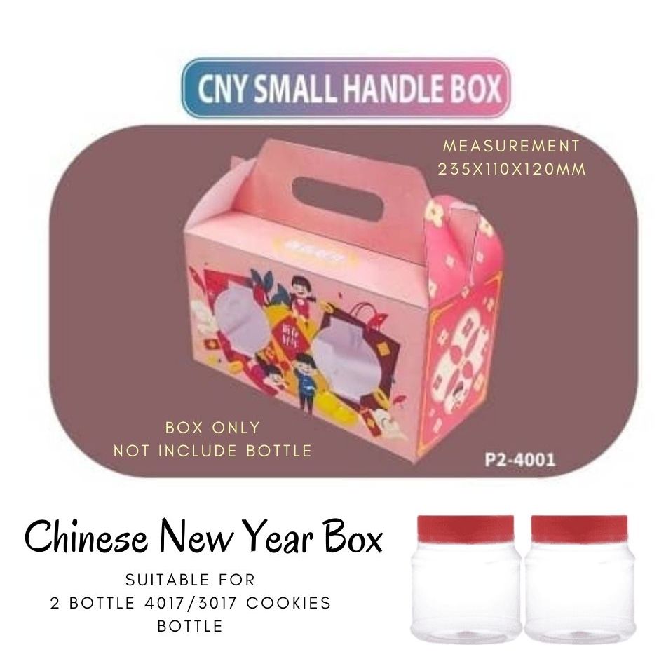 Chinese New Year Box with Handle （Box Only) 新年盒子10pcs | Shopee Malaysia