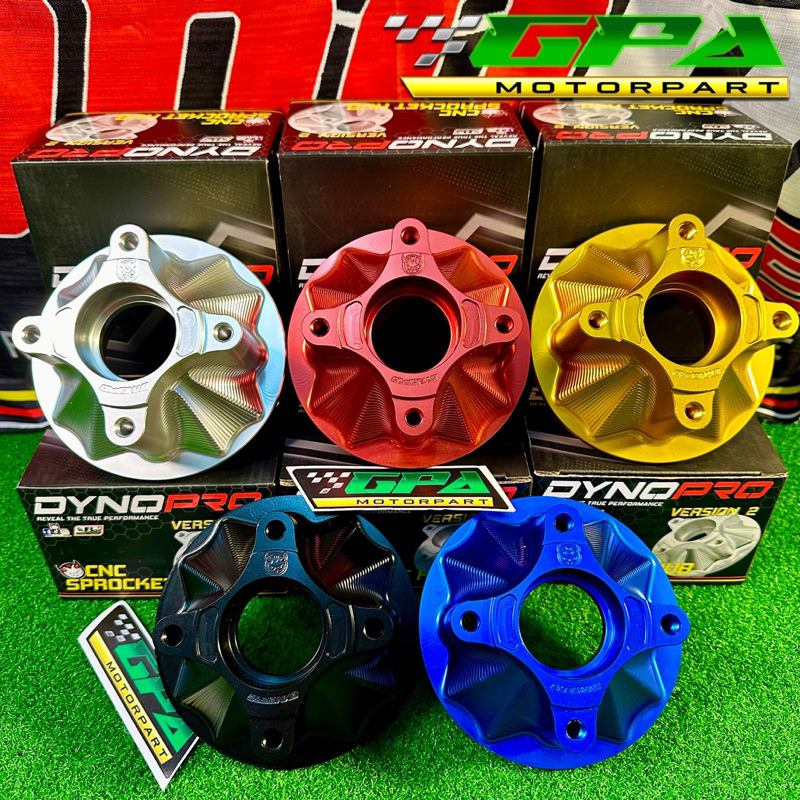 DYNOPRO SPROCKET HUB V2 ALLOY CNC PNP Y15ZR Y16ZR LC5S RED SILVER BLUE ...
