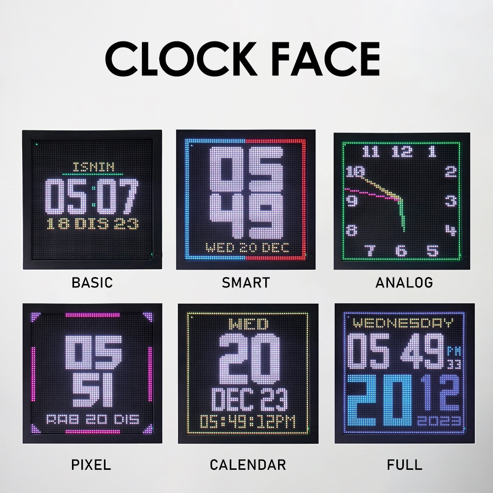 Jam Dinding LED | Alarm Clock | Countdown | Jam Digital | LED Wall ...