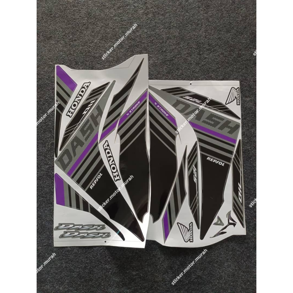 STICKER DASH V2 V3 V4 V5 BATMAN STRIPE DASH 110 , DASH 125 | Shopee ...