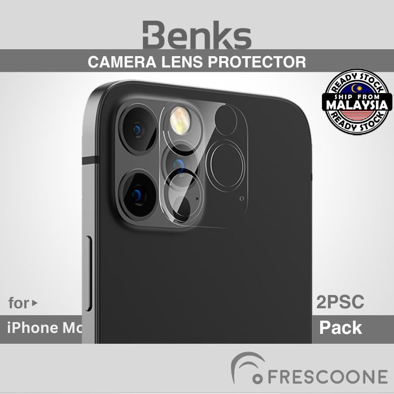 BENKS iPhone 12 Mini / 12 Pro / 12 Pro Max Camera Protector Fiber Glass ...