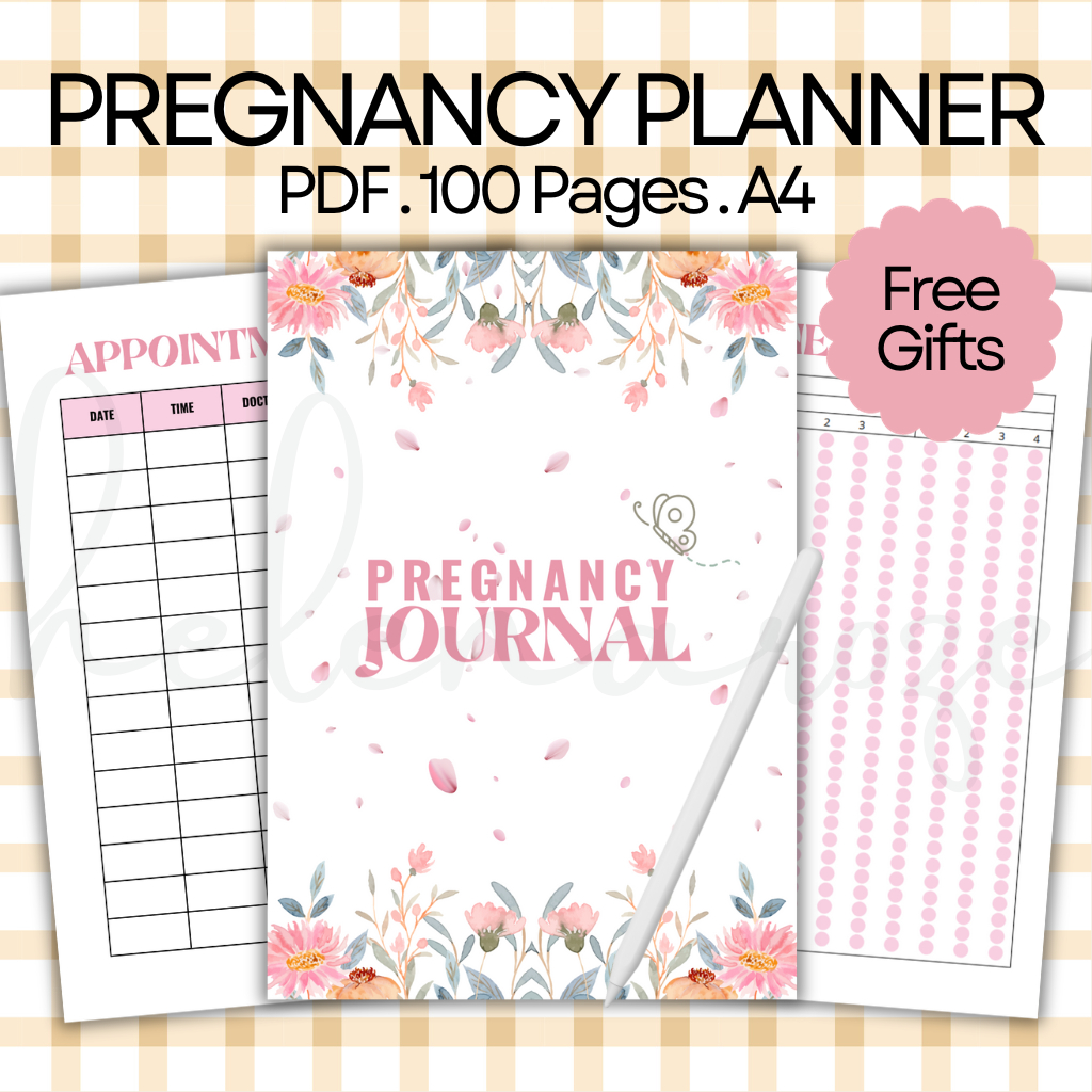 Pregnancy Planner Printable PDF, Digital Planner, Mom Planner, Daily ...