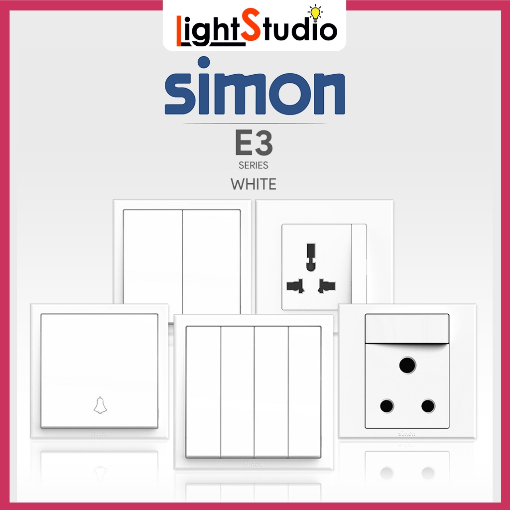 SIMON E3 Series (White) Switch & Socket | Shopee Malaysia