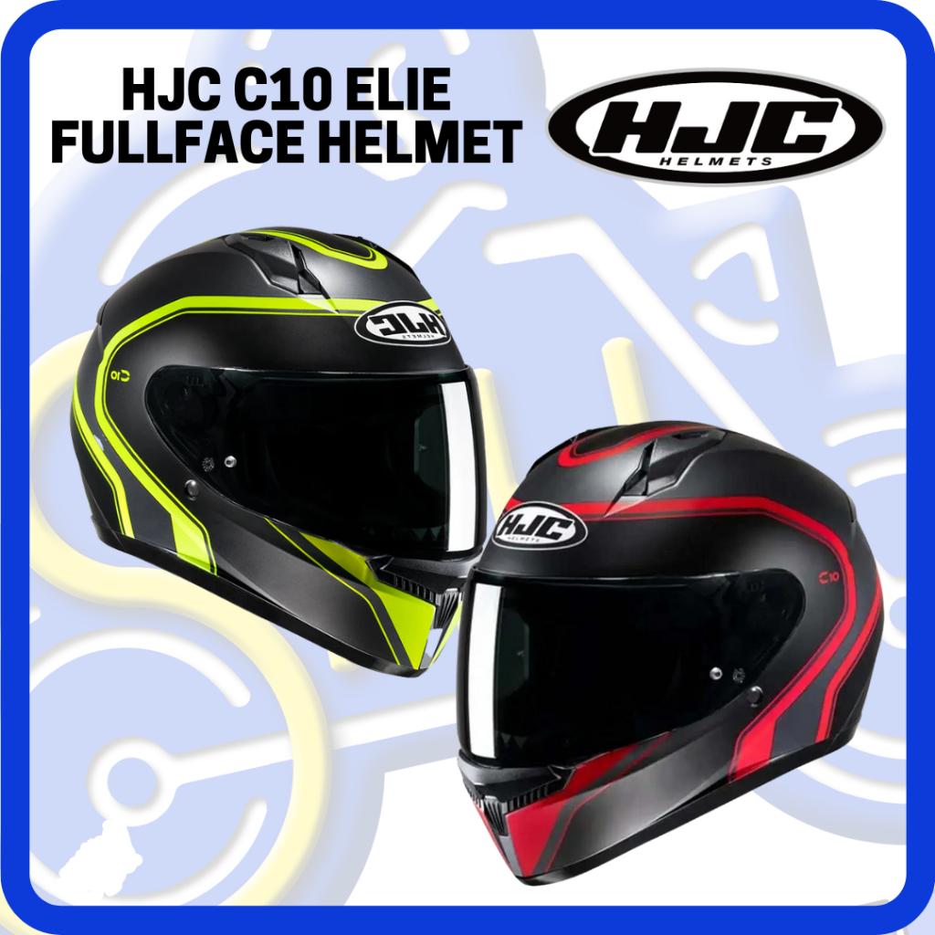 HJC C10 FULLFACE HELMET ELIE MC1SF RED MC3HSF YELLOW C10 | Shopee Malaysia