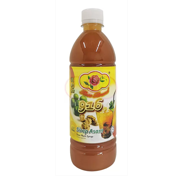 Rose Brand 916 Sirap Asam 500ml 916酸梅汁 916 Sour Plum Syrup 500ml ...