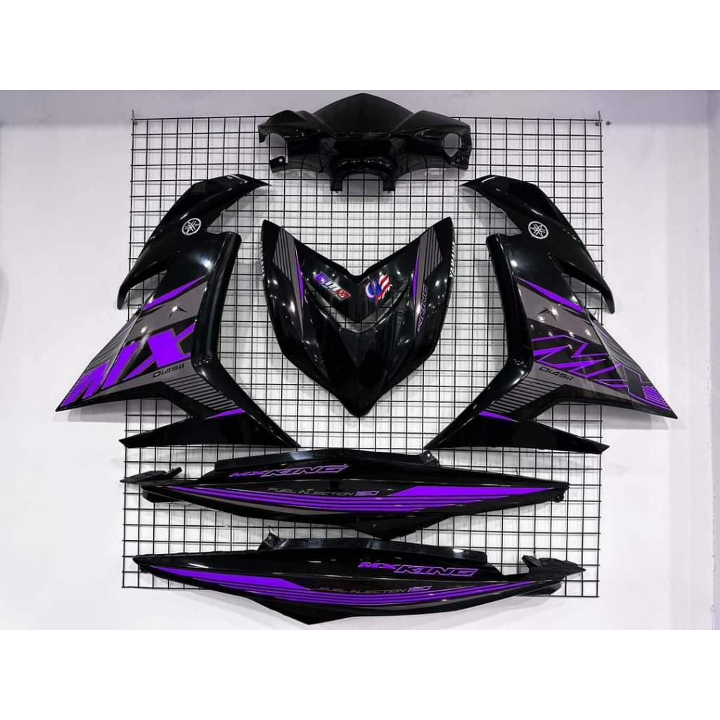 COVER SET YAMAHA Y15 V1/V2 MX king/ BATIK/ PURBA SIAP STICKER | Shopee ...