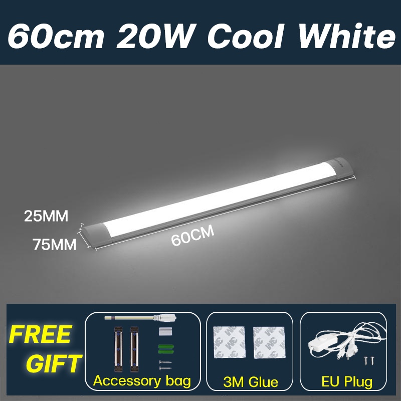 Led Tube Light Bar Lights Kitchen Cabinet Light T5 T8 Flourescent Lamp ...