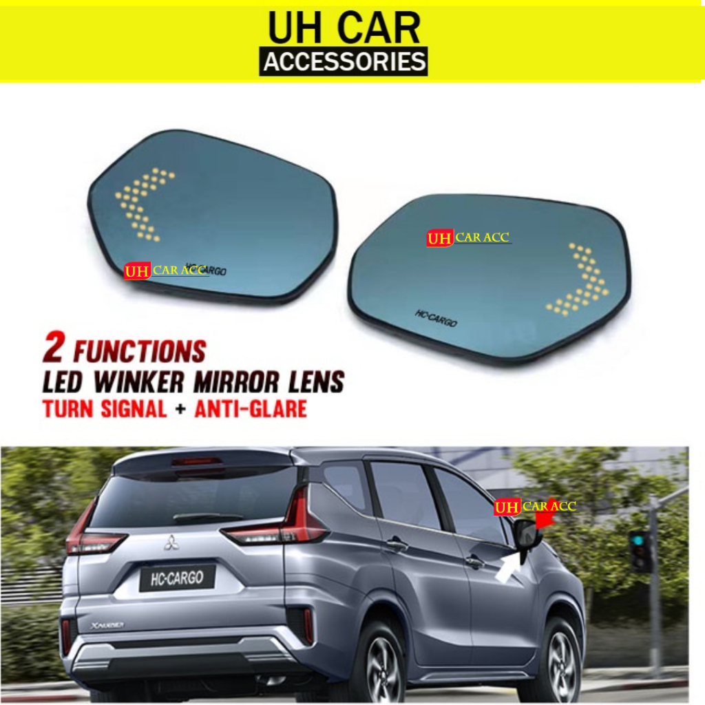 Mitsubishi Xpander LED Winker Mirror Lens Blue Mirror with LED Signal ...