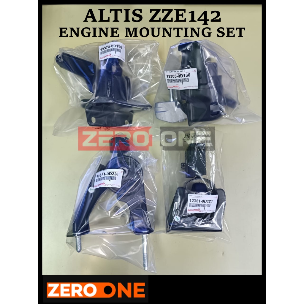 TOYOTA ALTIS ZZE142 ENGINE MOUNTING SET | Shopee Malaysia