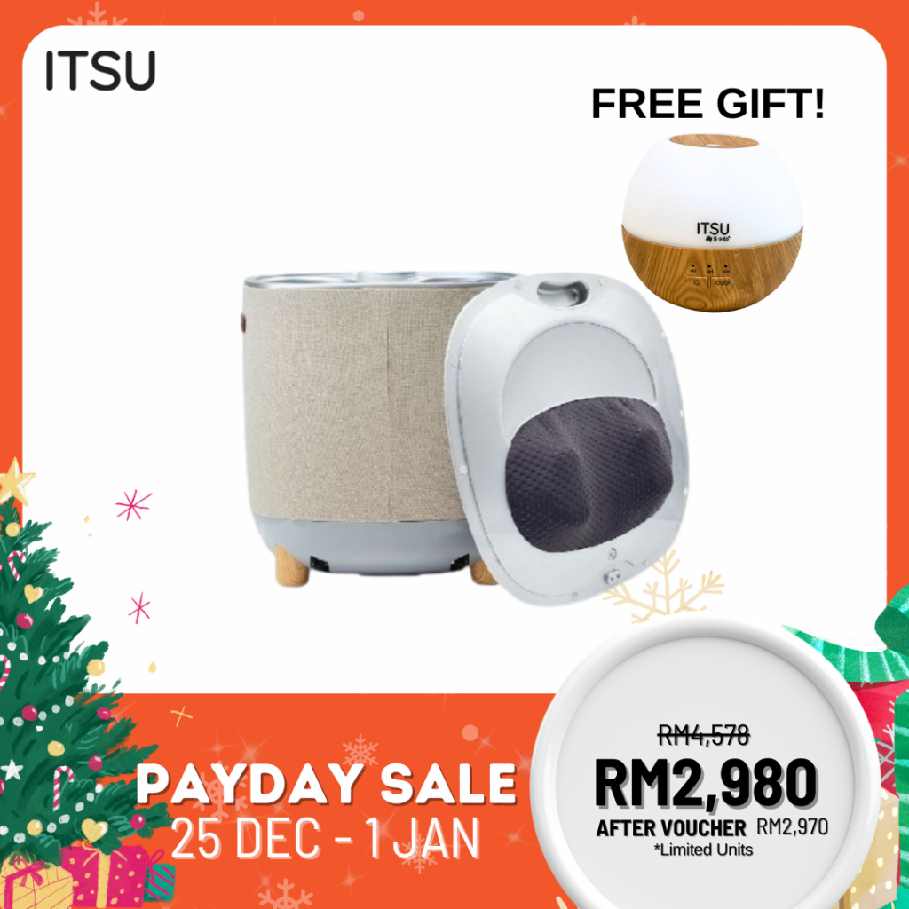 ITSU Mycubo Foot Massager Free EO Diffuser - 2 in 1 Function: Stool and ...