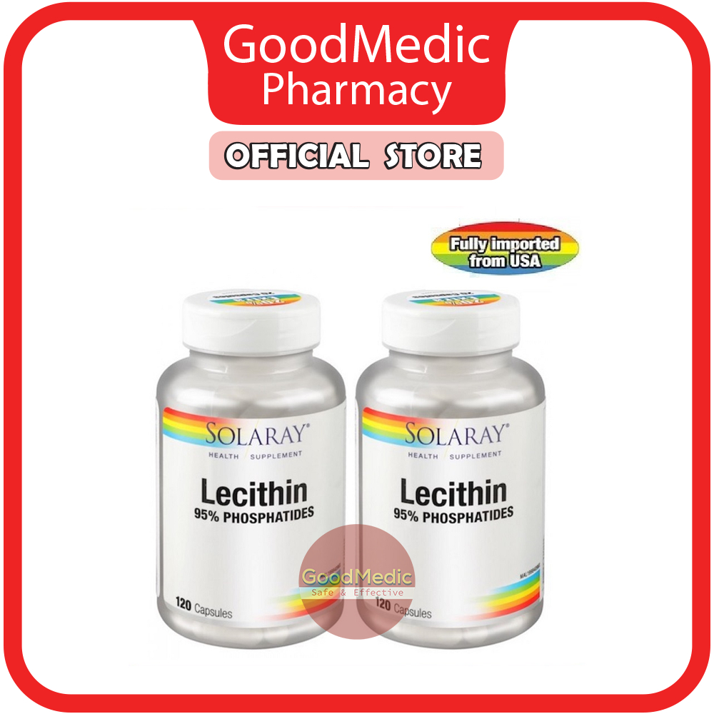 Solaray Lecithin 95% Phosphatides Imported from USA 2X 120s / 120s /30s ...