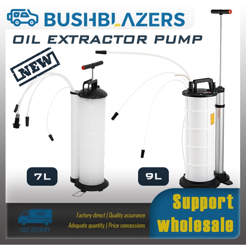 【BUSHBLAZERS】【7L/9L】Oil Extractor Pump Tool Manual & Pneumatic Oil Pump Suction Vacuum Oil ...