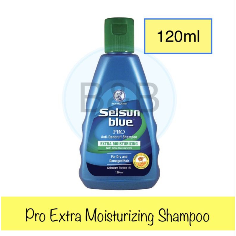 Selsun Blue Pro Extra Moisturizing For Dry and Damaged Hair 120ml ...