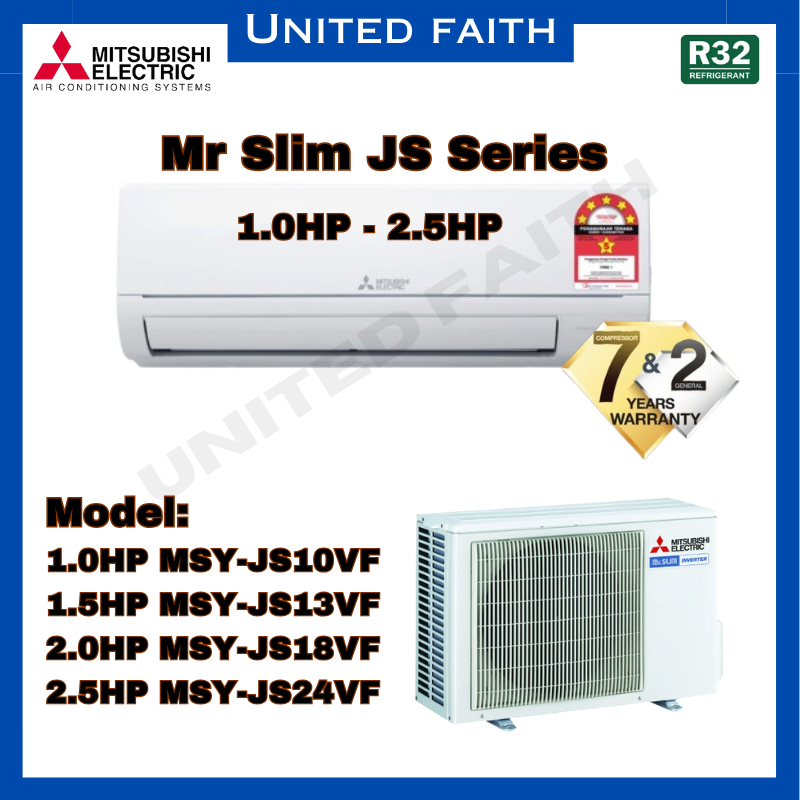 [Clearance - chat first] Mitsubishi Electric Mr Slim Inverter JS Series ...