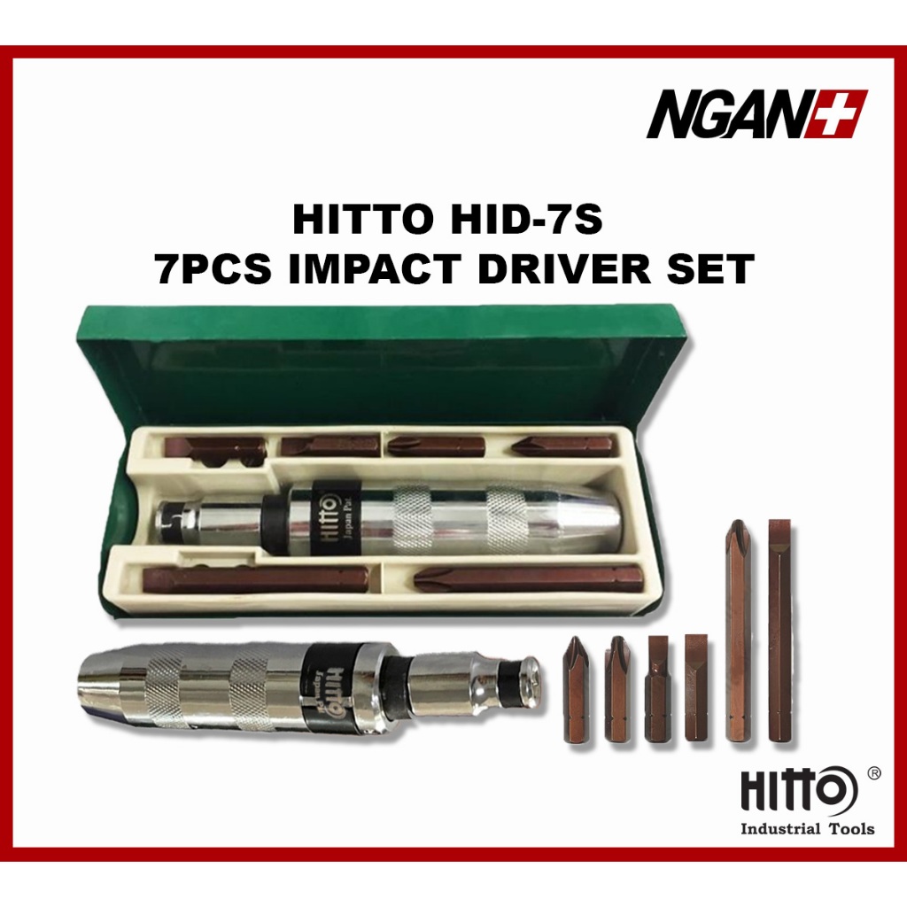 HITTO HEAVY DUTY IMPACT DRIVER SET 7PCS | Shopee Malaysia