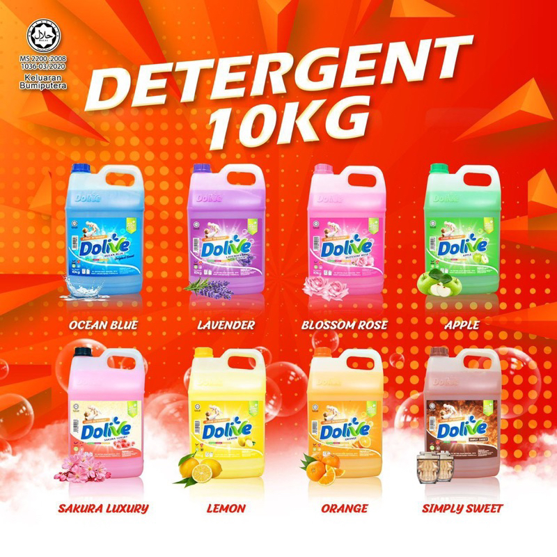sabun basuh baju dolive 10kg | Shopee Malaysia