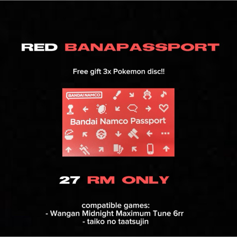 Red Banapassport (wmmt6rr, Taiko) | Shopee Malaysia