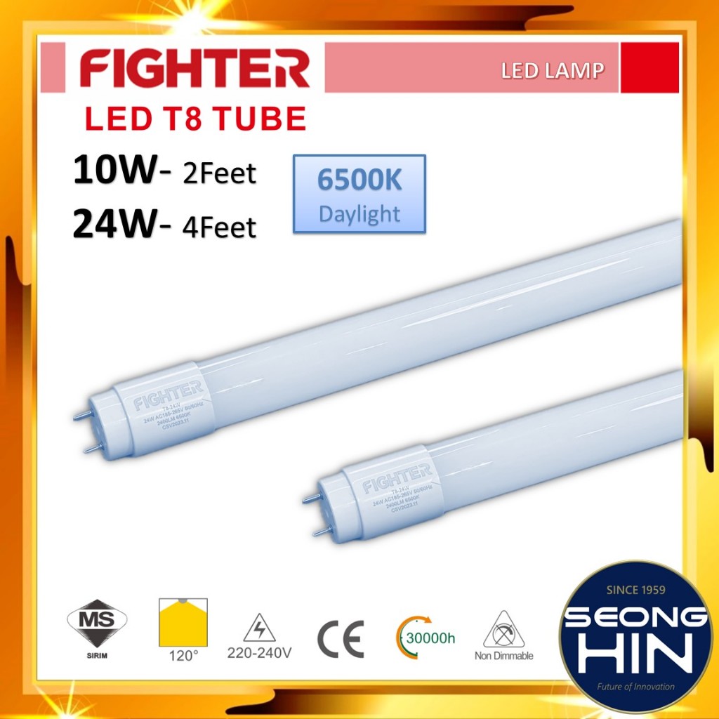30PCS x Fighter 24w T8 LED TUBE / Mentol Panjang LED Mentol LED panjang 4 kaki | Shopee Malaysia