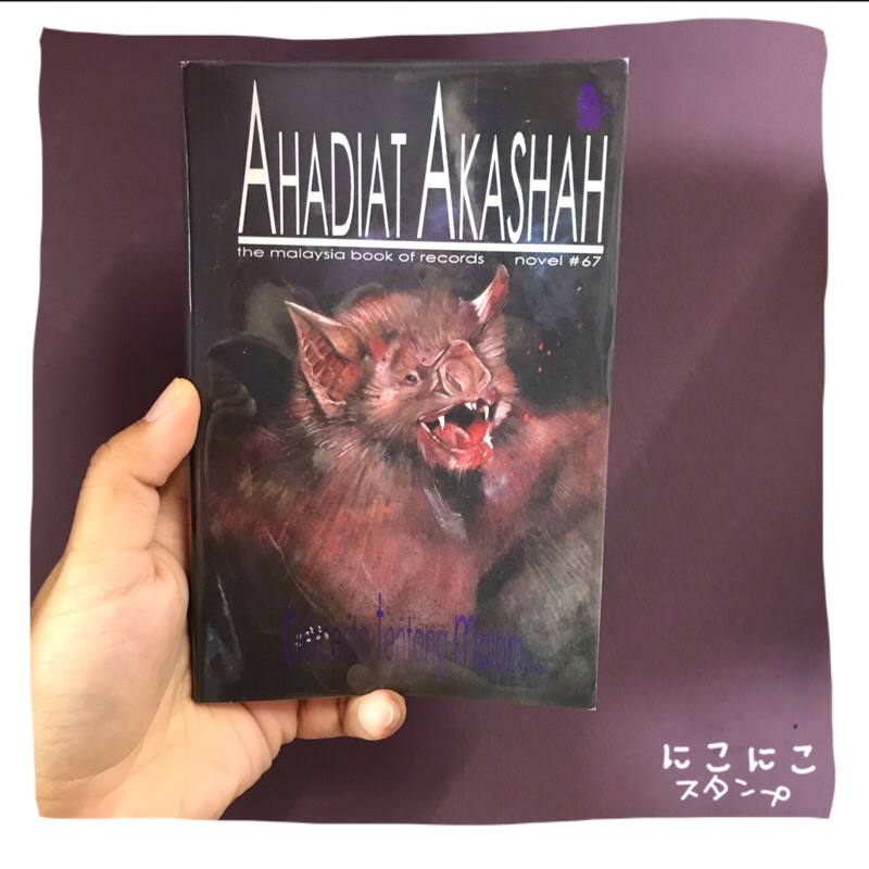 BUKU MELAYU PRELOVED KONDISI 8/10 BERCERITA TENTANG MALAM KARYA AHADIAT ...