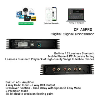 CROSSFIRE DSP AMPLIFIER CF-A5PRO BUILT IN 4 CHANNEL AMPLIFIER 10 Band ...