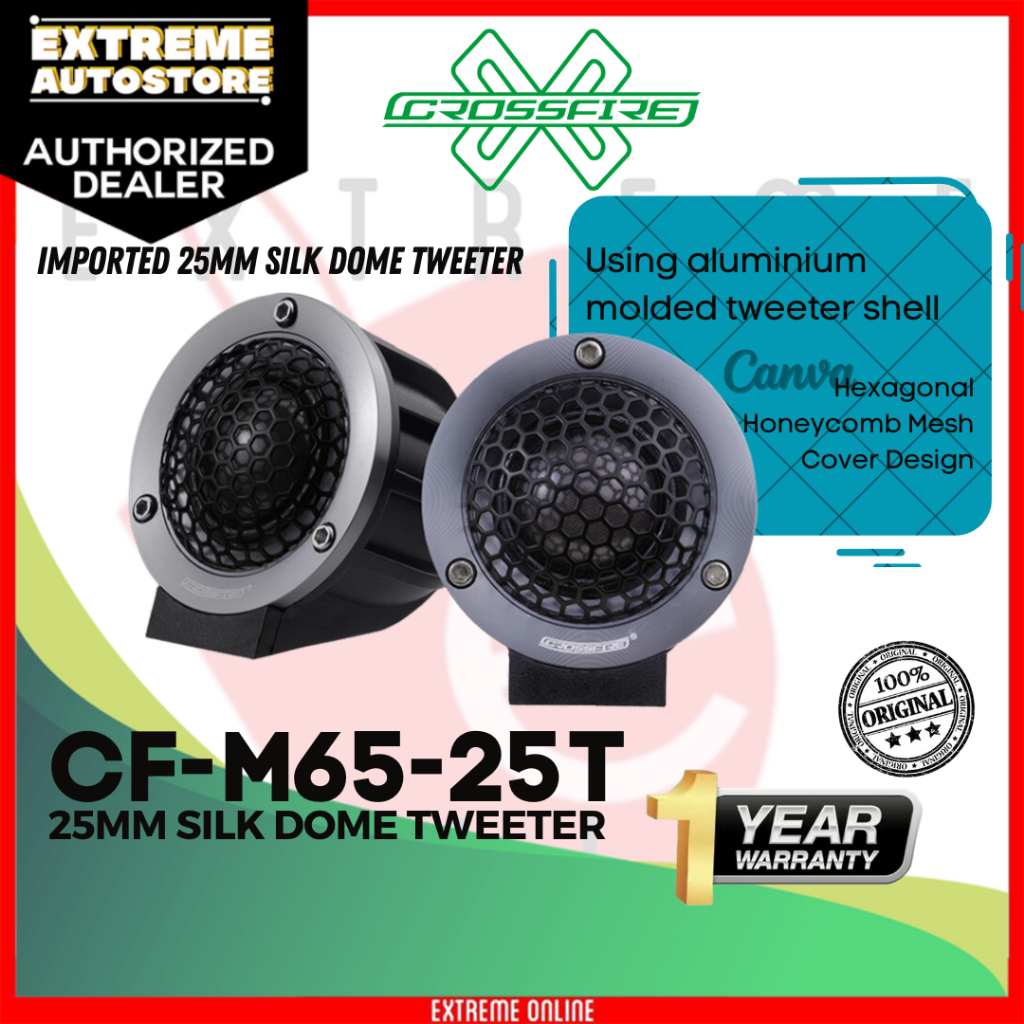CROSSFIRE Super Natural Tweeter (25mm) M65-25T | Shopee Malaysia