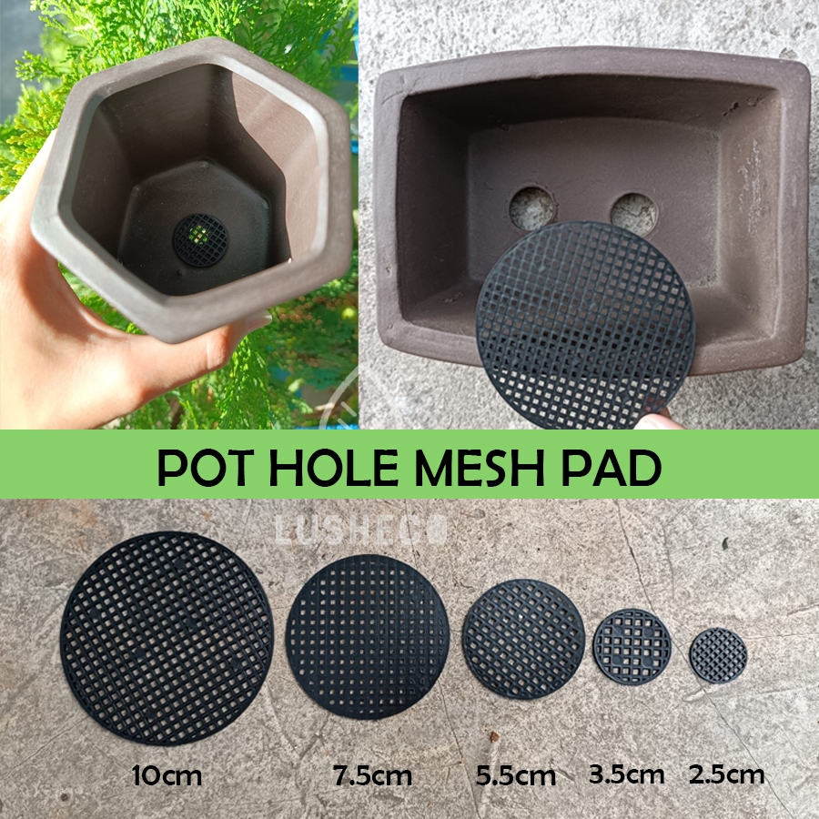 Flower Pot Hole Cover Mesh Grid Drainage Mesh Pad/Penutup Lubang Pasu ...