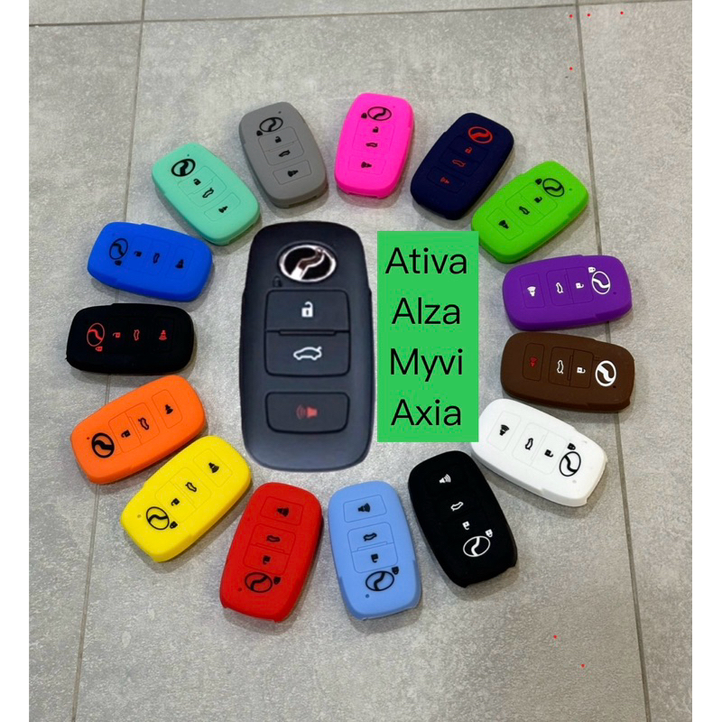 Perodua axia Alza new Myvi new Ativa 2022/2025 silicone remote cover ...