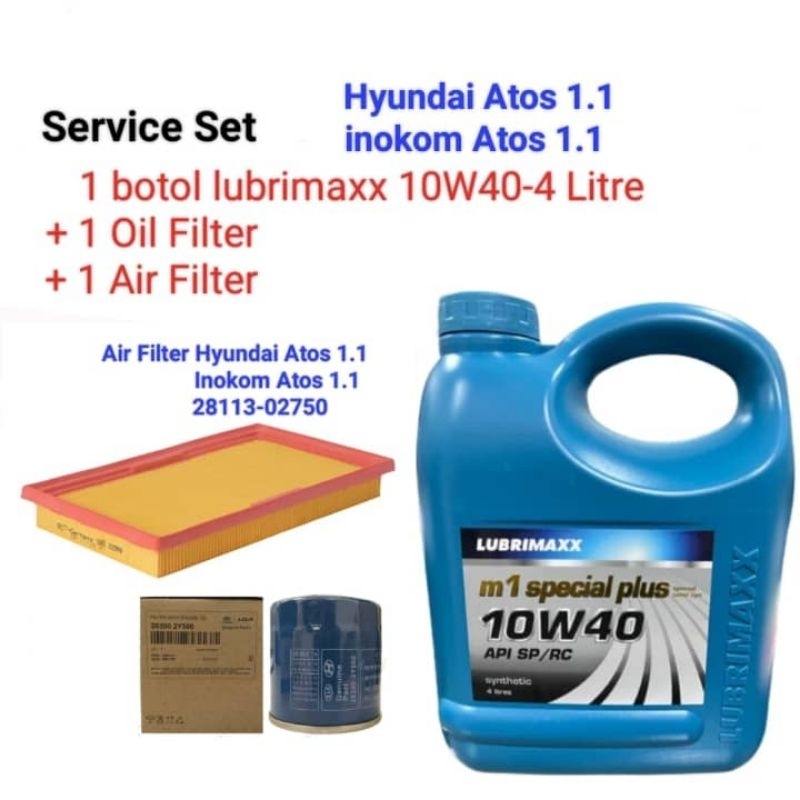 Hyundai Atos 1.1 Inokom Atos 1.1 Service Set (lubrimaxx 10W40_4L +oil ...
