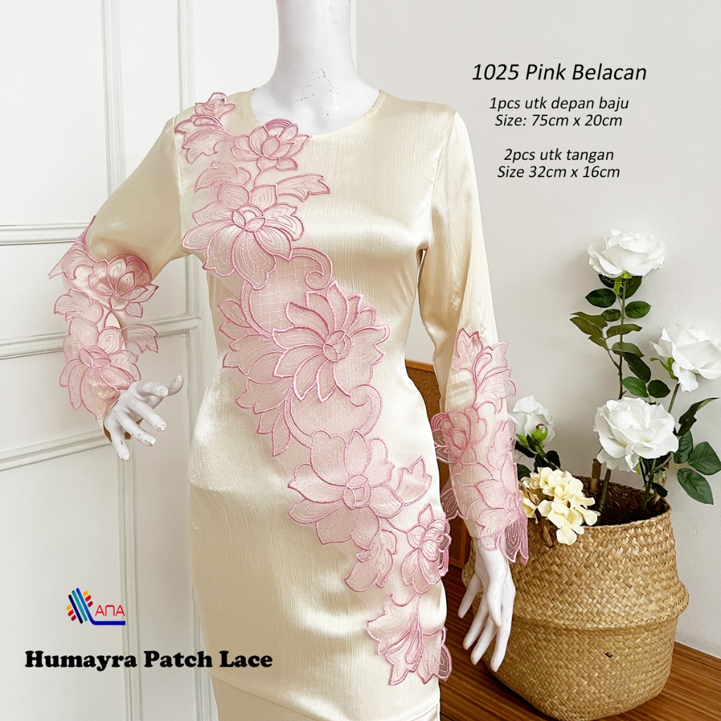 Humayra Patch Lace Set Lace Sulam Bunga Treding Lace Sulam Ariesya lace ...