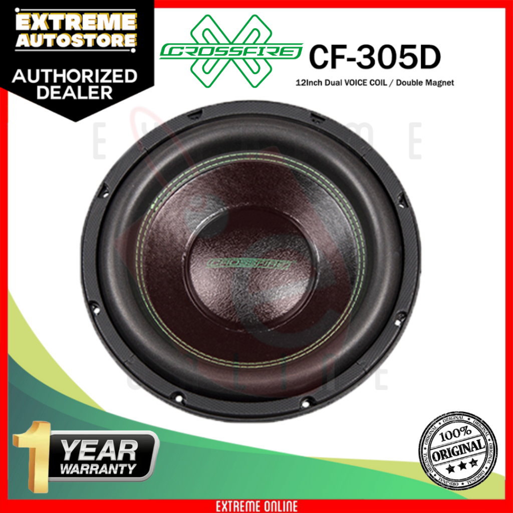 CROSSFIRE Subwoofer Double Magnet Double Voice Coil 305D | Shopee Malaysia