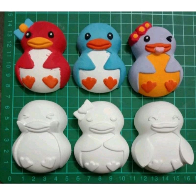 Gypsum Plaster Paiting Diy Penguin Plaster Doll Diy Art&Craft Diy 石膏娃娃 ...