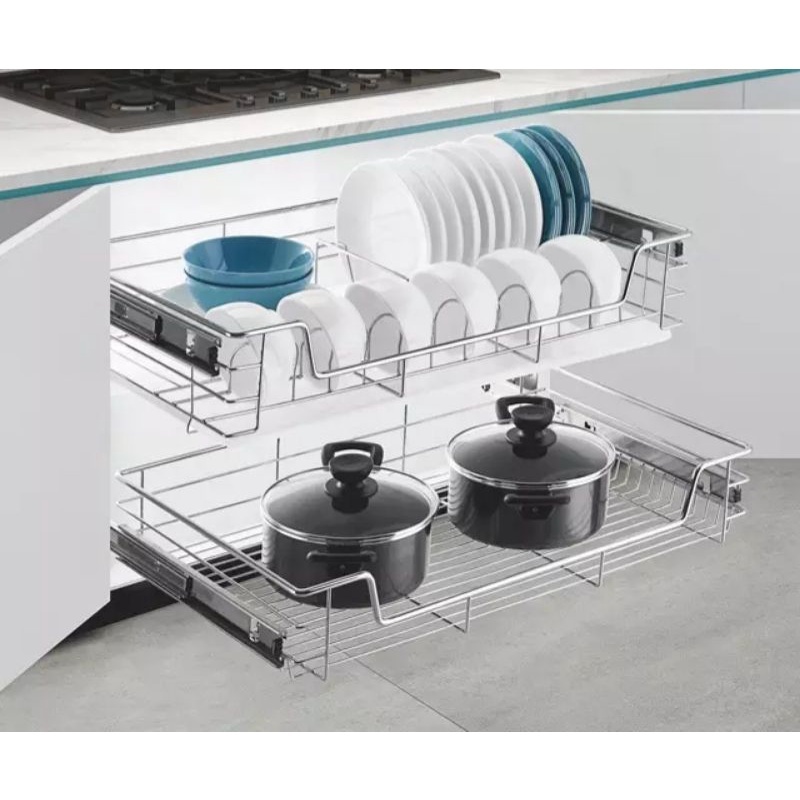 Multi-function Pull Out Basket Chrome (A+B 600C/ A+B800C / A+B 900C ...