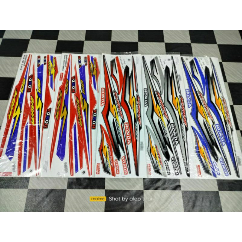 🇹🇭Stripe Wave 100S 08 Thailand🇹🇭. Sticker Thailook (Wave 100R) | Shopee ...