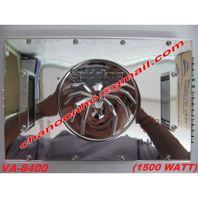 VA-8400 (1500 WATT) SPIDER (21.5CM X 35CM) 4 CHANNEL MOSFET CAR POWER ...